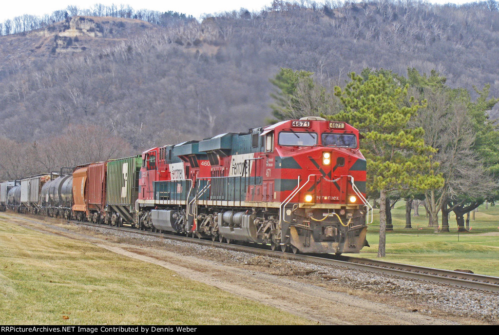 FXE 4671, BNSF's Aurora Sub.